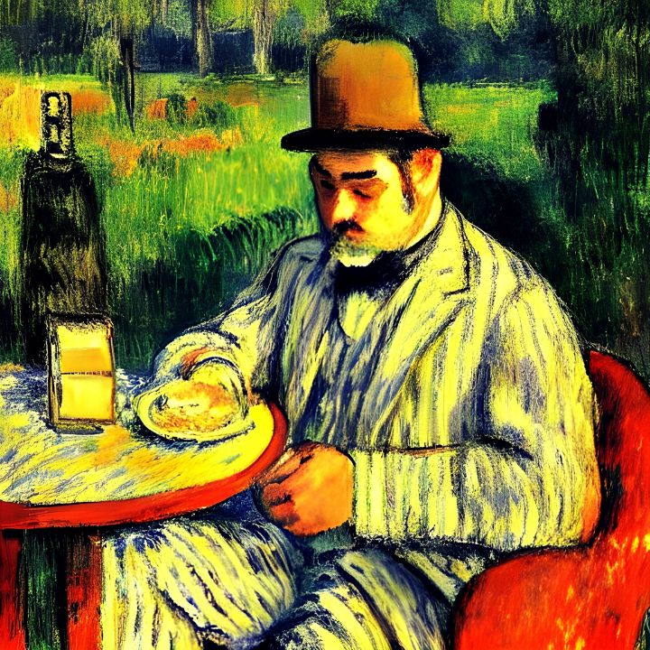 Napping Man - George Hutton Hunter Contemporary Artist - Paintings ...