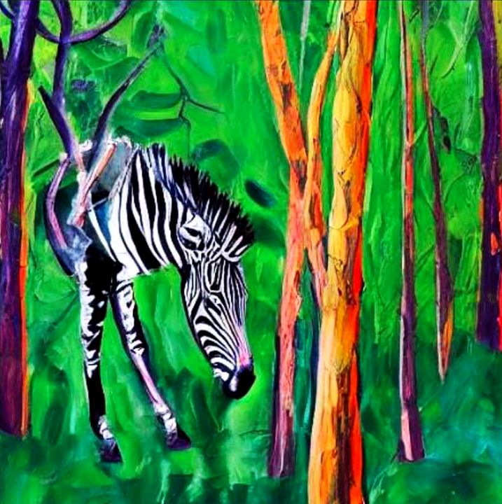 The Lost Zebra - George Hutton Hunter Contemporary Artist - Paintings ...