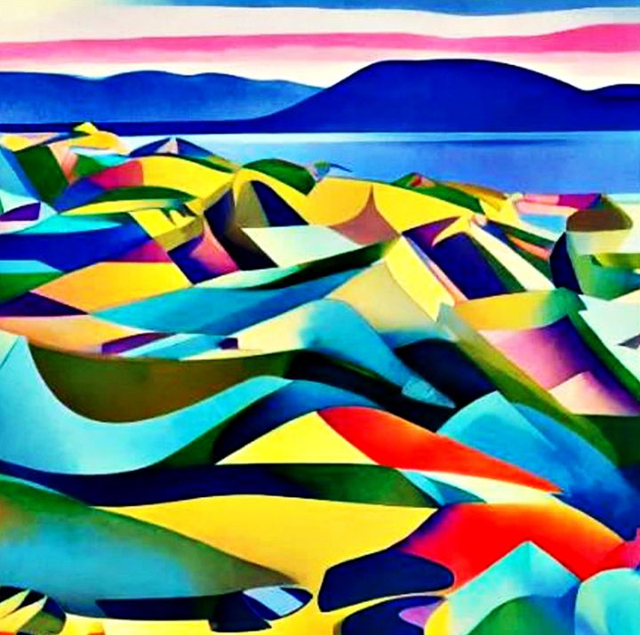 Abstractum Landscape 15 - George Hutton Hunter Contemporary Artist ...