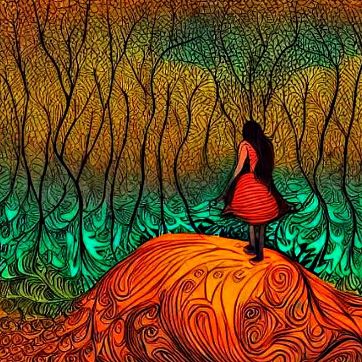 The Woman Dreams - George Hutton Hunter Contemporary Artist - Paintings ...