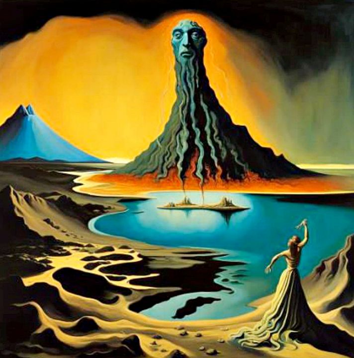 The volcano god makes an appearance - George Hutton Hunter Contemporary ...