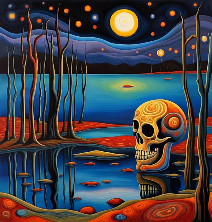 Death waits on the shore 1 - George Hutton Hunter Contemporary Artist ...