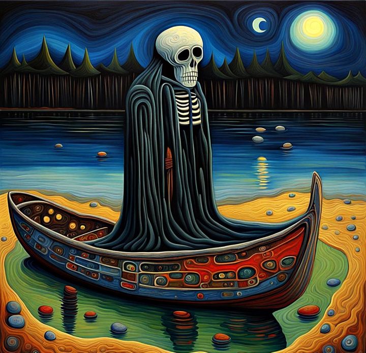 Death waits on the shore 2 - George Hutton Hunter Contemporary Artist ...