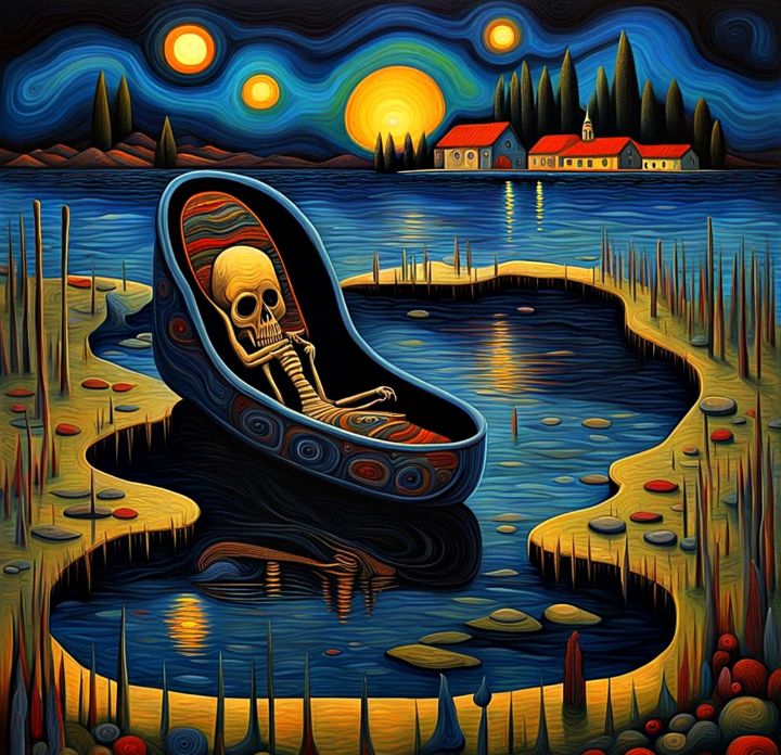 Death waits on the shore 5 - George Hutton Hunter Contemporary Artist ...
