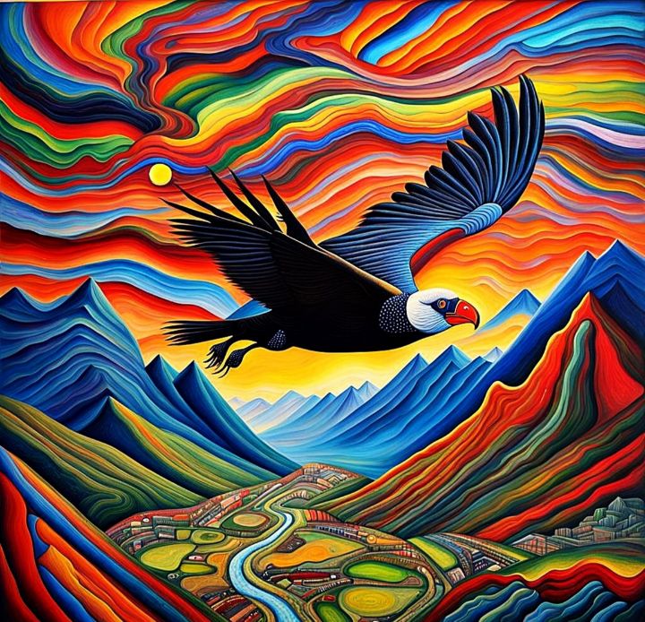 The soaring Condor - George Hutton Hunter Contemporary Artist ...