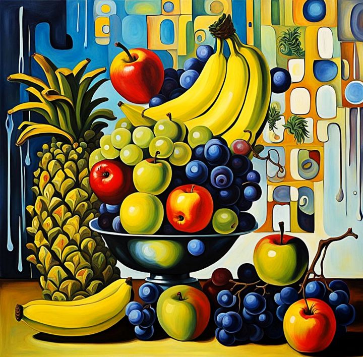 Still life with fruit 5 - George Hutton Hunter Contemporary Artist ...