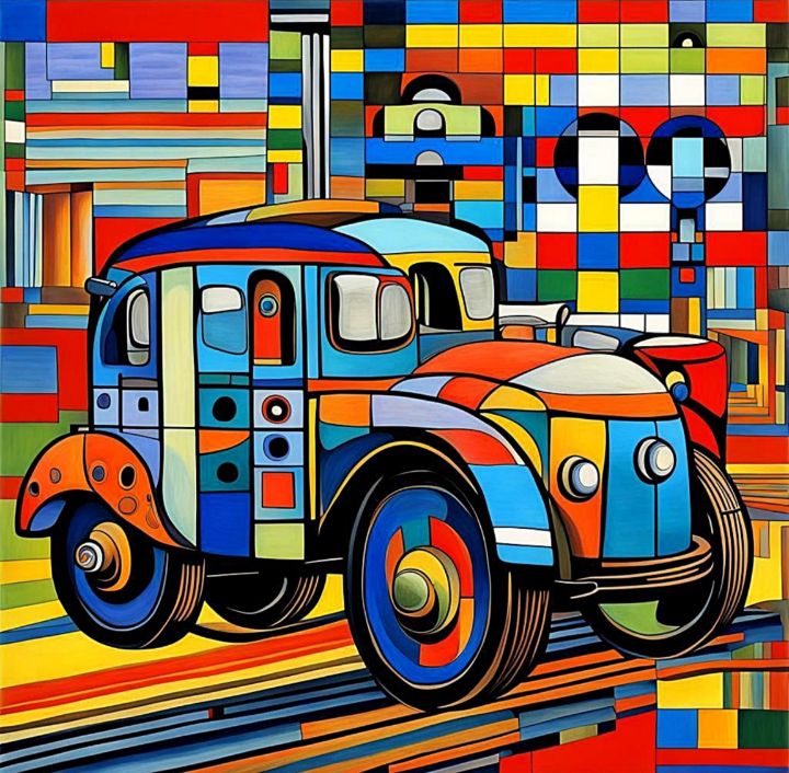Vehicles on wheels 3 - George Hutton Hunter Contemporary Artist ...