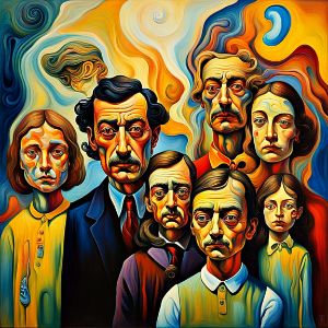 Dysfunctional Family 2 - George Hutton Hunter Contemporary Artist ...
