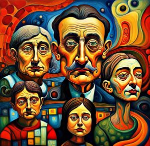 Dysfunctional Family 2 - George Hutton Hunter Contemporary Artist ...