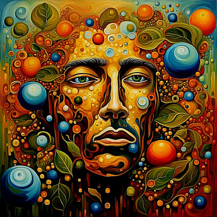 Face in Foliage 5 - George Hutton Hunter Contemporary Artist ...