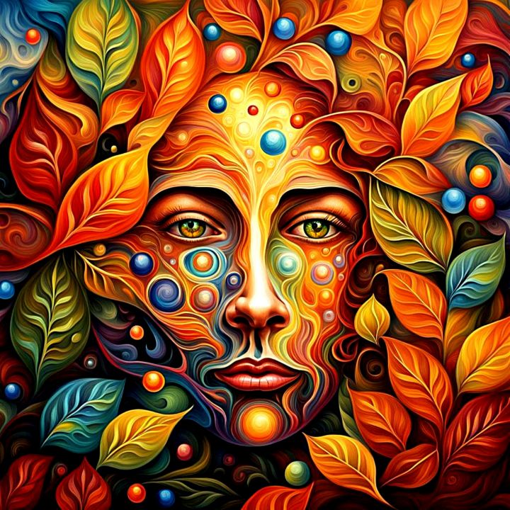 Face in Foliage 9 - George Hutton Hunter Contemporary Artist ...