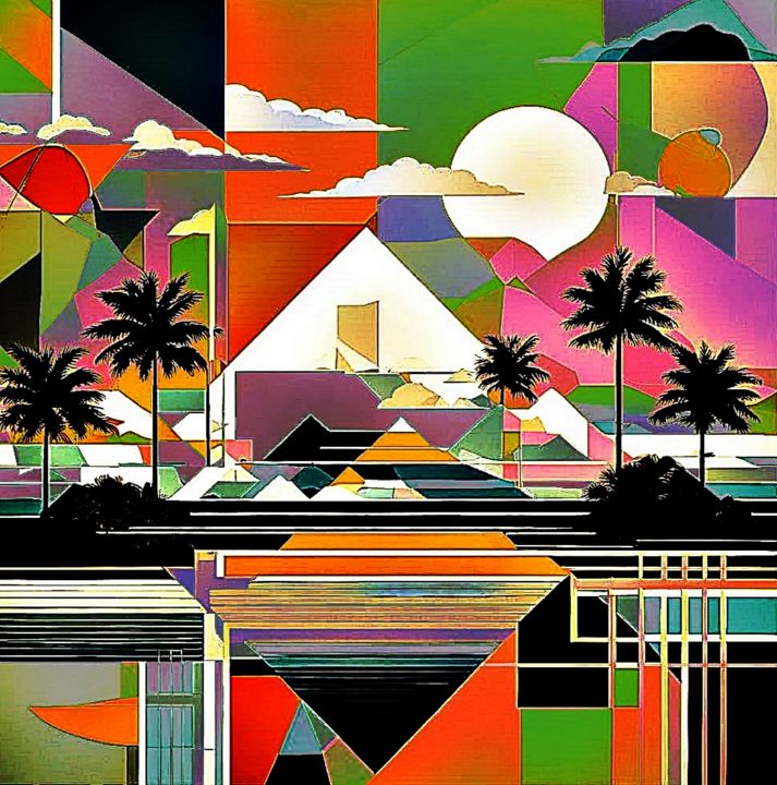 Tropicalonia 2 - George Hutton Hunter Contemporary Artist - Paintings ...