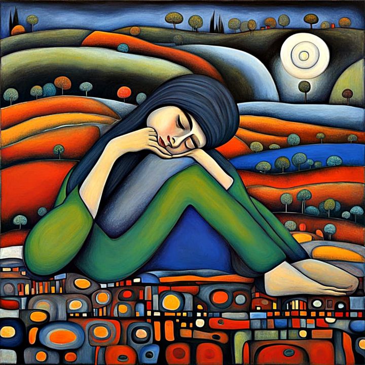 Her Tranquil Dream - George Hutton Hunter Contemporary Artist ...