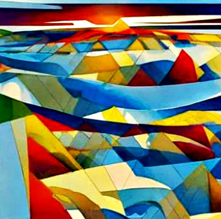 Abstractum Landscape 5 - George Hutton Hunter Contemporary Artist ...