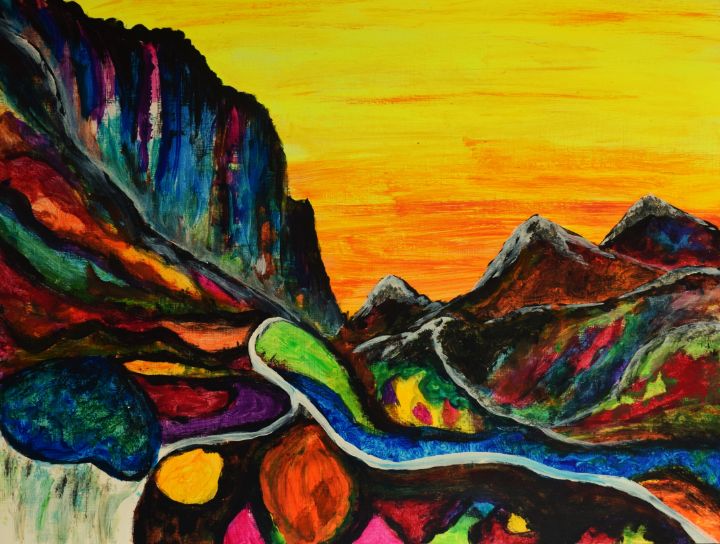 Mountain Beck - George Hutton Hunter Contemporary Artist - Paintings ...