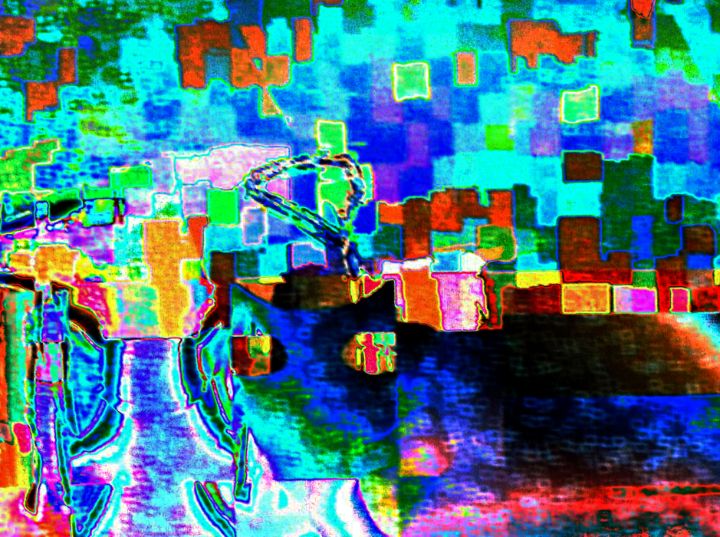 Foggy night in the city - George Hutton Hunter Contemporary Artist ...