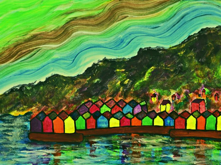 A Bergen Memory - George Hutton Hunter Contemporary Artist - Paintings ...