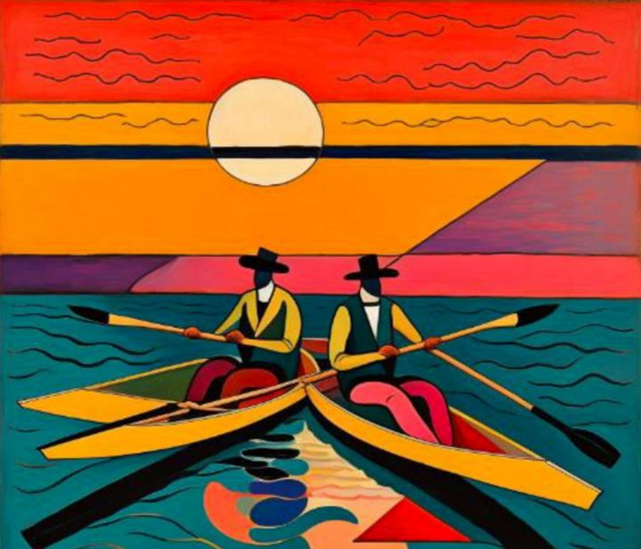 The Collision - George Hutton Hunter Contemporary Artist - Paintings ...