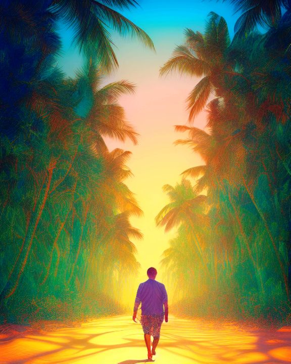 He walks from the past - George Hutton Hunter Contemporary Artist ...