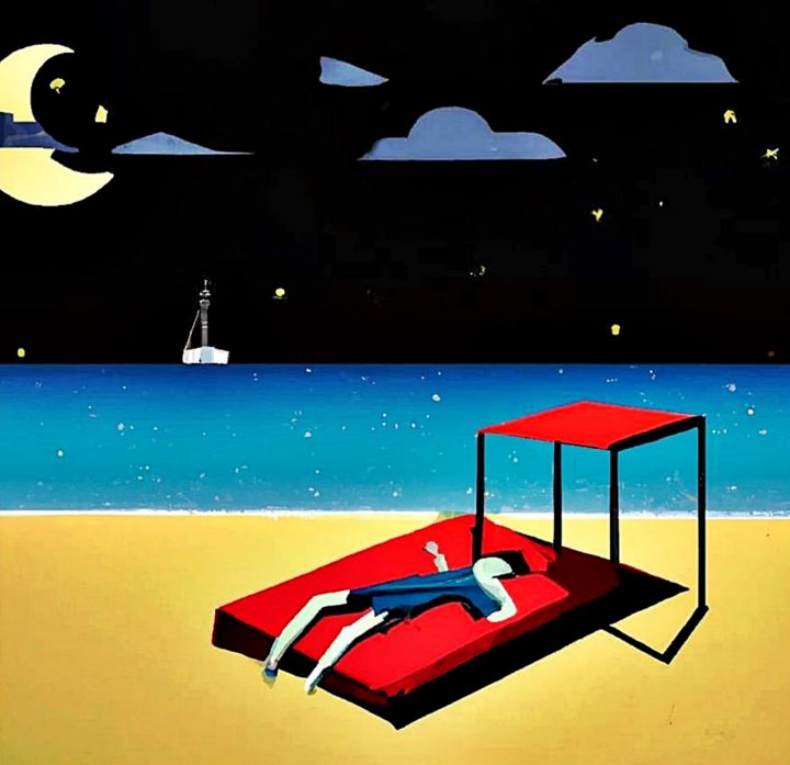 Dead on the beach - George Hutton Hunter Contemporary Artist ...