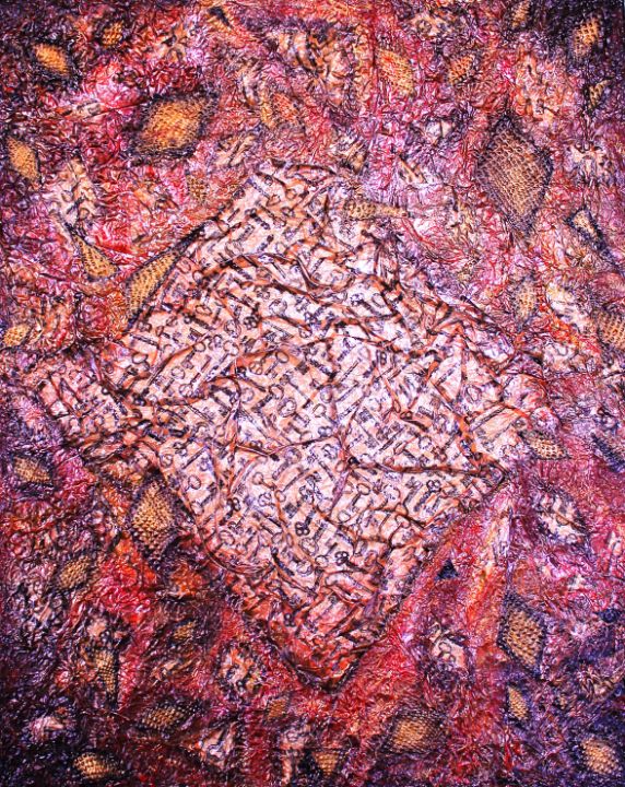 Keys Unfound - Alina Skye - Paintings & Prints, Abstract, Collage - ArtPal