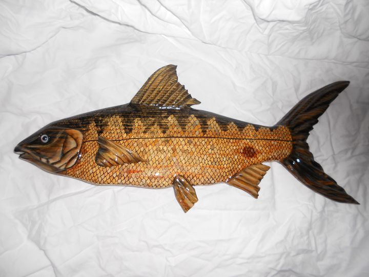 Wooden Bone Fish #4- Living Waters - DryRiver Carvings and Art ...