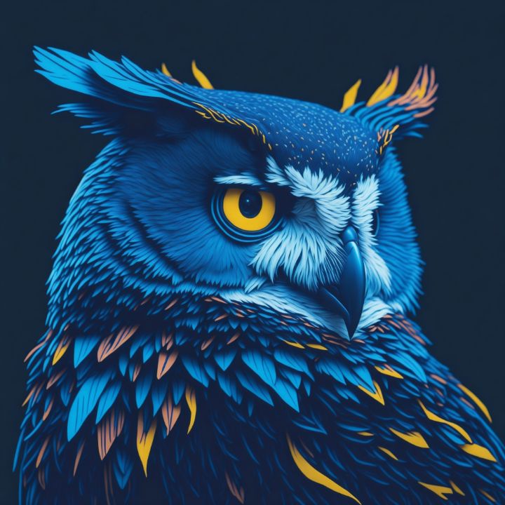 Digi Owl 8 - Digital Dream - Digital Art, Animals, Birds, & Fish, Birds ...