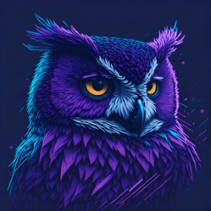 Digi Owl 14 - Digital Dream - Digital Art & AI, Animals, Birds, & Fish ...