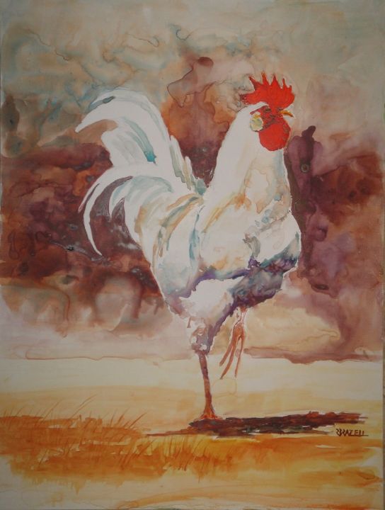Portrait of a Rooster - Brazell Fine Art - Paintings & Prints, Animals ...