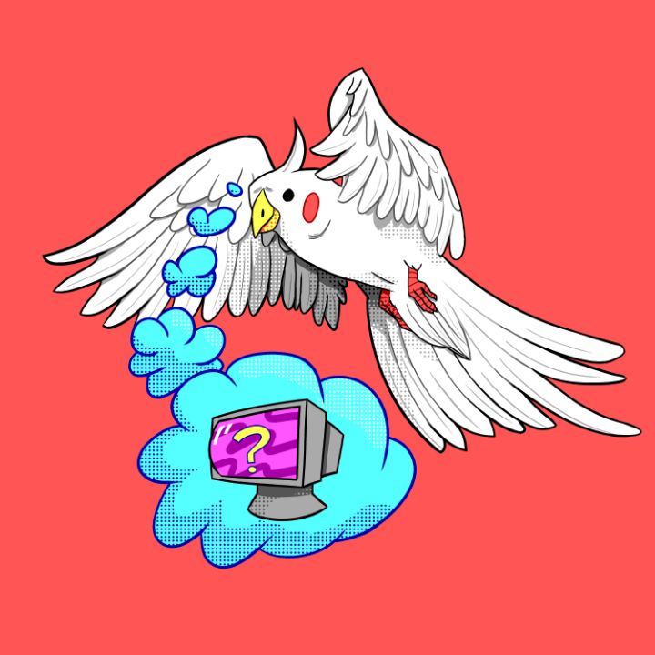 Bird Thoughts - Joe Ward - Digital Art & AI, Animals, Birds, & Fish ...