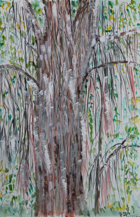 The Ageing Tree - MukulArts - Paintings & Prints, Landscapes & Nature ...