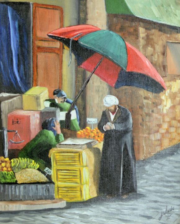 The Street Vendor - Lidu's Arts - Paintings & Prints, People & Figures ...