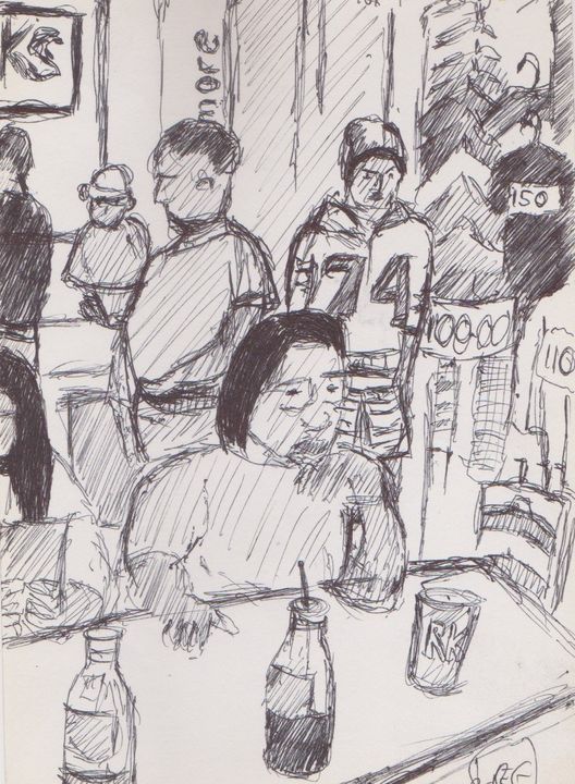 168 Food Hall - Ivyemaye - Drawings & Illustration, People & Figures ...