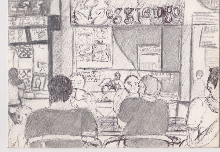 Food Hall 168 Mall, Metro Manila - Ivyemaye - Drawings & Illustration ...