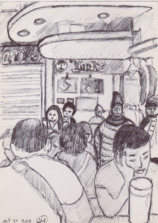 One Six Eight Food Hall - Ivyemaye - Drawings & Illustration, People ...