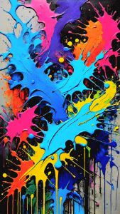 Paint Splash Into Water - abstrakt_1_artificii - Paintings & Prints ...