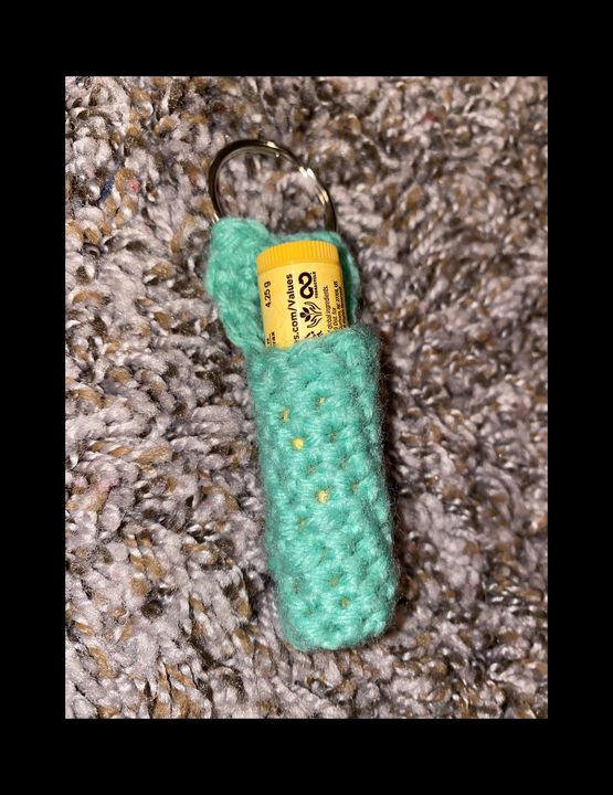 Crocheted Chapstick Keychain - Sk.crochet - Crafts & Other Art, Key ...
