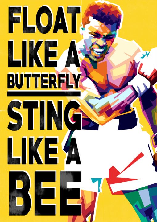 Muhammad Ali WPAP - RJWLTG - Digital Art & AI, People & Figures, Sports ...