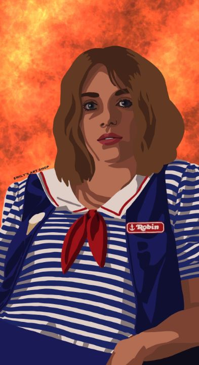 Stranger Things - Robin Digital Art - Emily's Art Shop - Digital Art ...