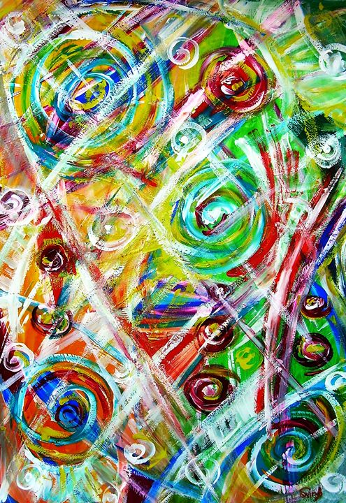 Motion - Art Expression - Paintings & Prints, Abstract, Irregular Forms ...