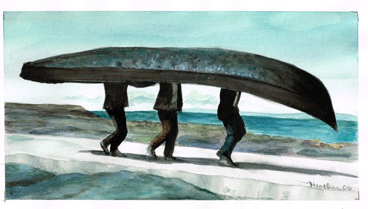 Curragh men - Wheatherart - Paintings & Prints, Places & Travel, Europe ...
