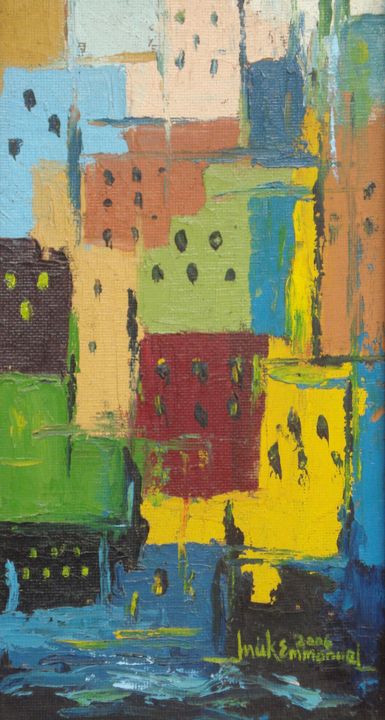 skyscrappers - INUK,EMMANUEL ART GALLERY - Paintings & Prints, Still ...