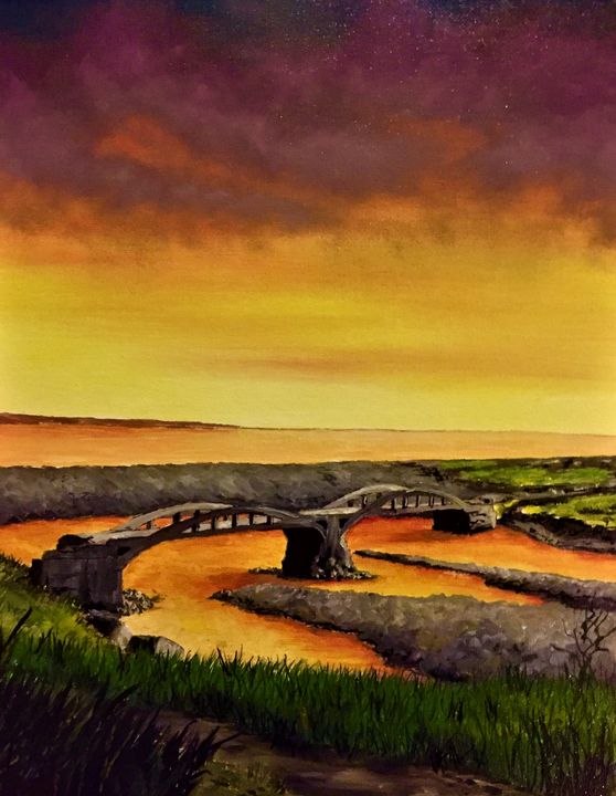Western Newfoundland Sunset - Scott greene - Paintings & Prints, Places ...