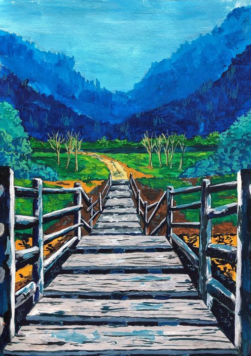 Pathway - Scott greene - Paintings & Prints, Landscapes & Nature, Paths ...