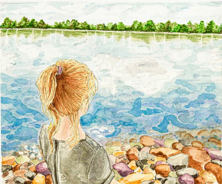 Claire's Lake - JessicaTrimble - Drawings & Illustration, Landscapes ...