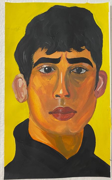 Man with Yellow - Trish Nguyen - Paintings & Prints, People & Figures ...