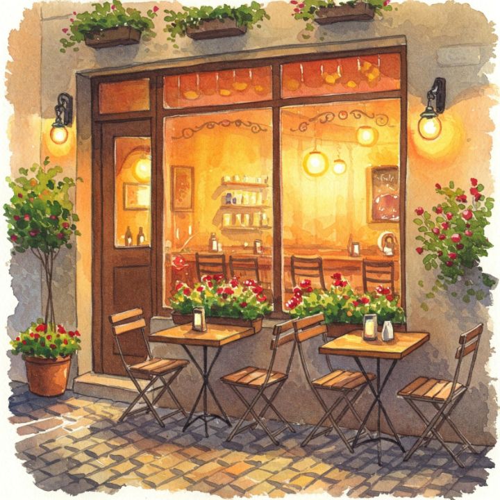 Old European cafe - Creativity Without Borders - Digital Art & AI ...