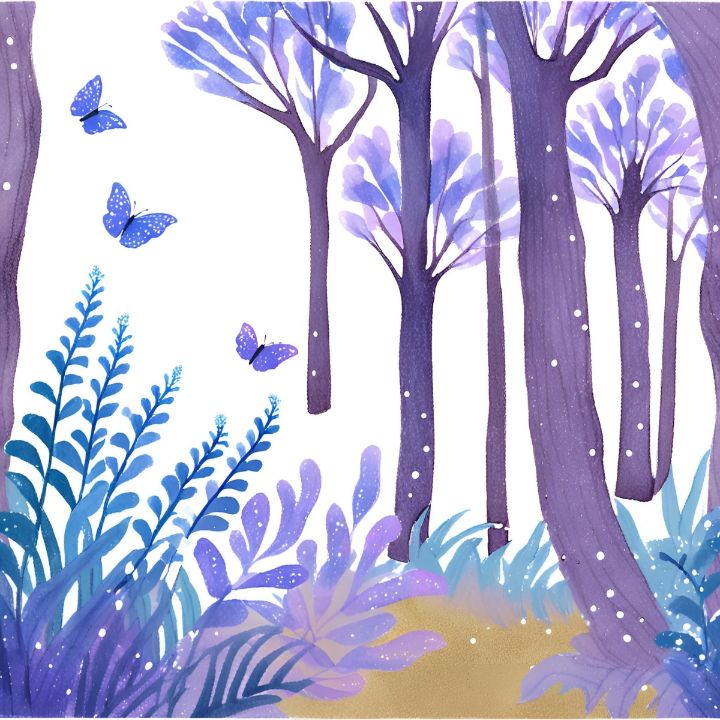 Magical Forest at Night - Creativity Without Borders - Digital Art & AI ...