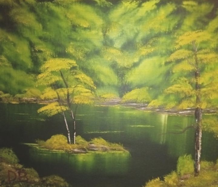 Beautiful Green Marsh - Grae Art - Paintings & Prints, Landscapes ...