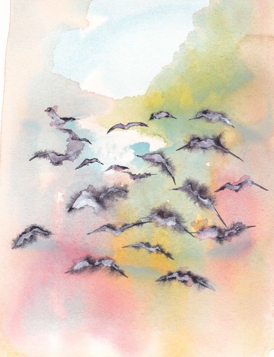 Flying away - Robert Czibi Art - Paintings & Prints, Animals, Birds ...
